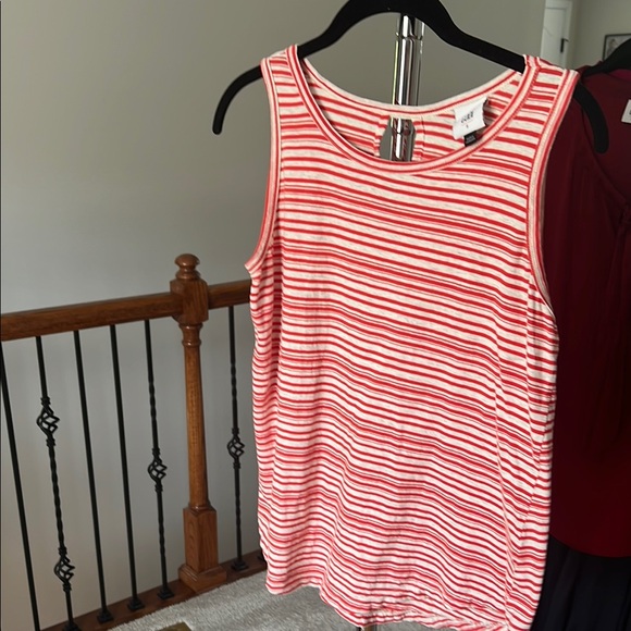 CAbi | Tops | Cabi Orange Cream Relaxed Tank Top | Poshmark